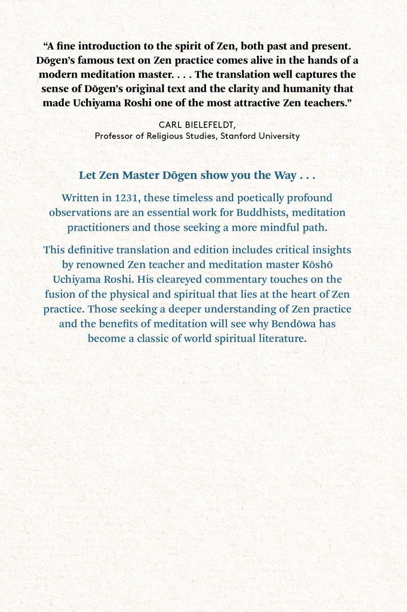 Master Dogen's Zazen Meditation Handbook: A Translation of Eihei Dogen ...